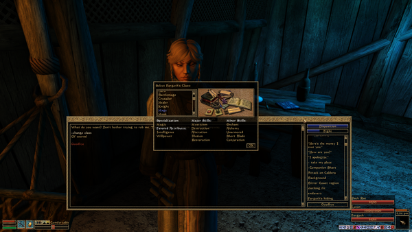Companion Management Mods for Morrowind